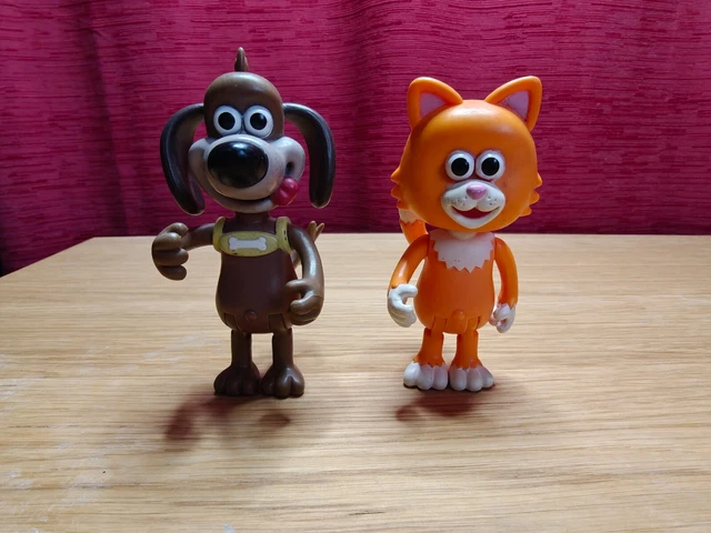 CBBC CBEEBIES TIMMY Time Mittens Cat & Ruffy Dog Articulated Figures £ ...