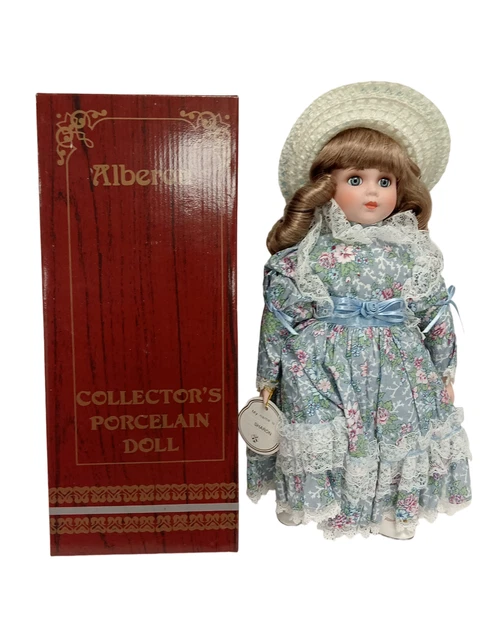 ALBERON COLLECTOR'S PORCELAIN Doll "Sharon" with Box & Tag Vintage ...