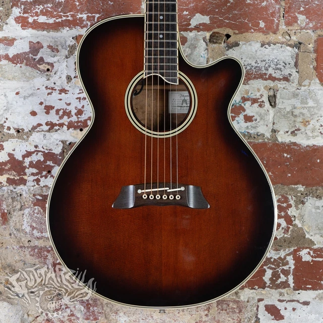 TAKAMINE PT-108-6 ACOUSTIC Guitar 1990's Brown Sunburst Single Cut MIJ ...