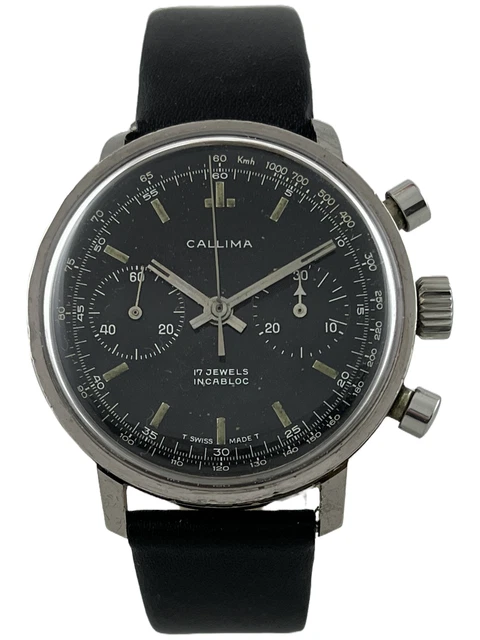 HERRENARMBANDUHR CALLIMA HANDAUFZUG Chronograph Landeron 248, 30m ...