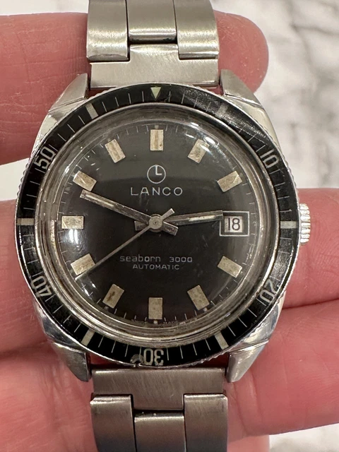 LANCO - SEABORN 3000 Orologio subacqueo automatico da uomo - anni '60 EUR 461,89 - PicClick IT