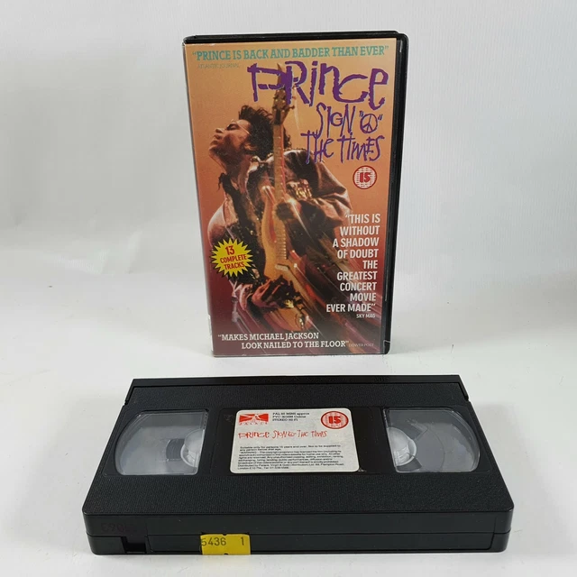 PRINCE SIGN O The Times VHS Video Cassette Tape Palace Video PVC 3016M ...