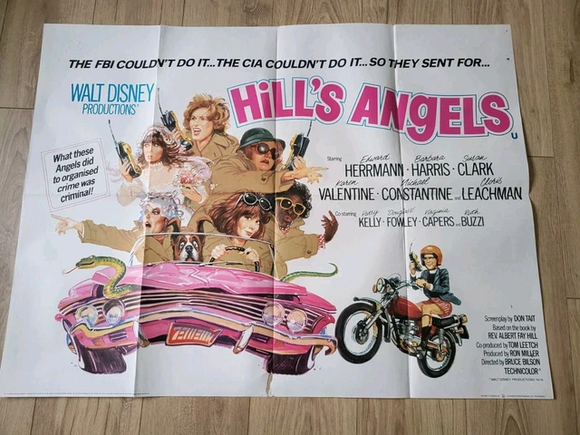 1970S BRITISH UK QUAD FILM POSTER HILLS ANGELS WALT DISNEY £8.00 ...