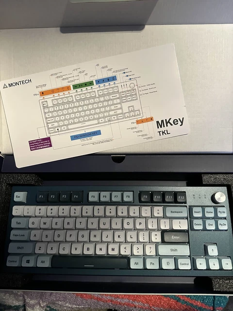 MONTECH MKEY TKL Mechanical Gaming Keyboard ARGB, Gateron G Pro Yellow ...