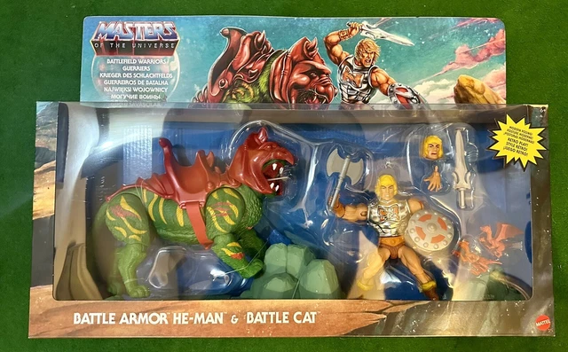 MATTEL MASTERS OF The Universe Origins Battle Armor He Man & Battle Cat Motu EUR 99,99 - PicClick IT