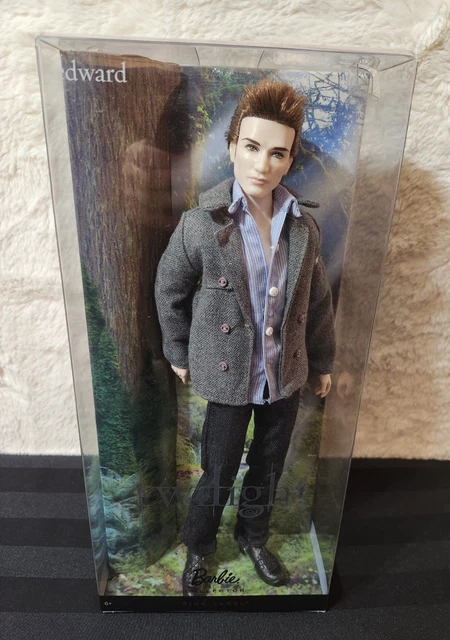 TWILIGHT EDWARD PINK Label MATTEL Barbie Collector Ken Doll Saga Movie ...