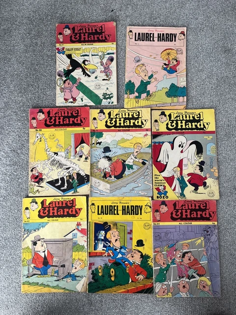 LAUREL AND HARDY Larry Harmon Vintage Comics Bundle x9 £7.99 - PicClick UK
