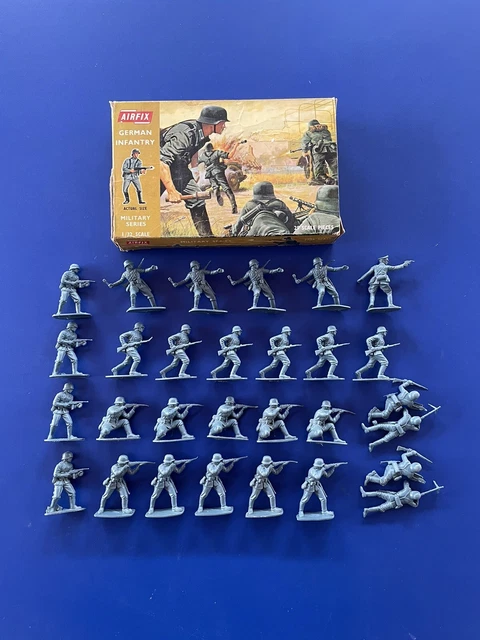 AIRFIX TOY SOLDIERS German Infantry Boxed 1/32 Scale WW2 full set £20.99 - PicClick UK