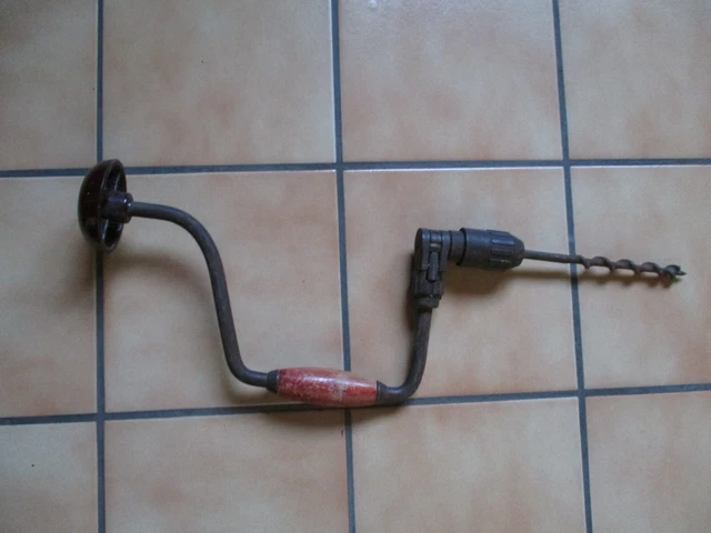 HANDBOHRER LEIER BOHRKURBEL Handbohrmaschine Kurbel Tischler Zimmermann ...