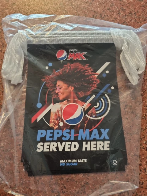 BRAND NEW IN Packet Pepsi Max Served Here Bunting £4.99 - PicClick UK