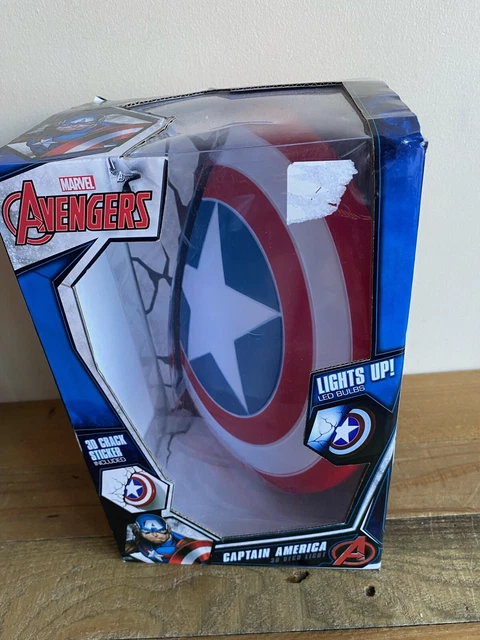 3D LIGHT FX Marvel Captain America Shield 3D Wall Light - Opened Box £ ...