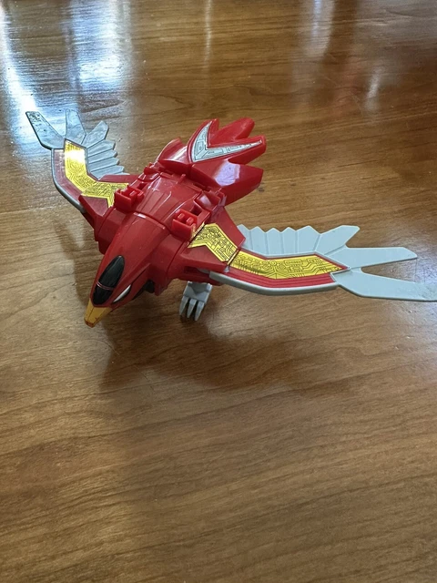 BANDAI POWER RANGERS Zeo Deluxe Red Eagle Hawk Falcon Zord Parts Or ...