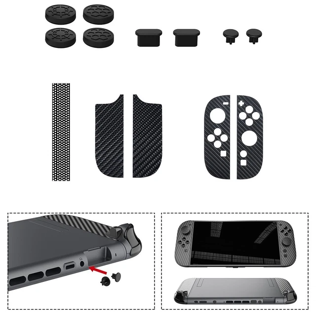 FOR NINTENDO SWITCH2 Controller Thumb Grips with Protective Sticker Set ...
