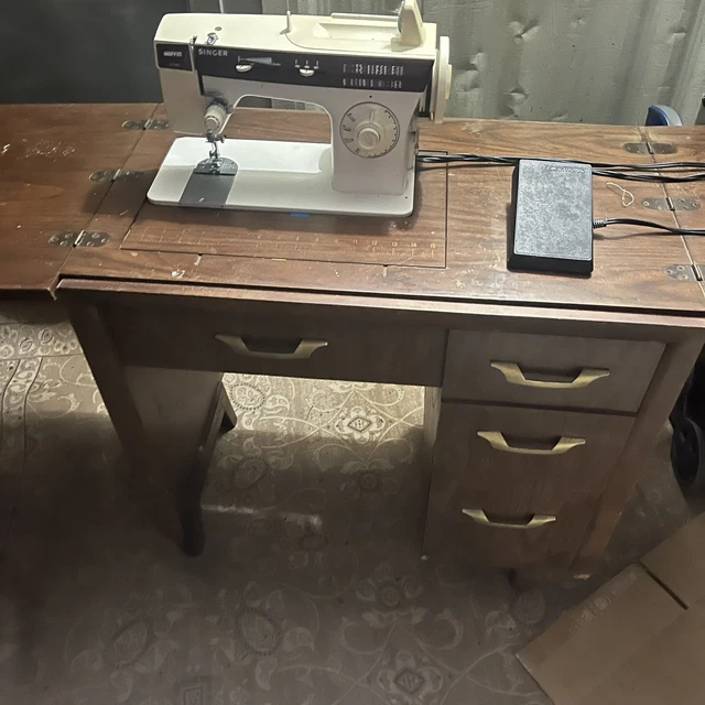 SINGER SEWING MACHINE cabinet $65.00 - PicClick