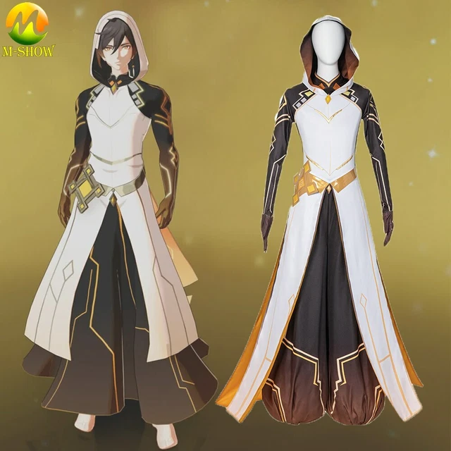 COSTUME DE COSPLAY Genshin Impact Zhongli Archon tenue en peau Zhongli ...