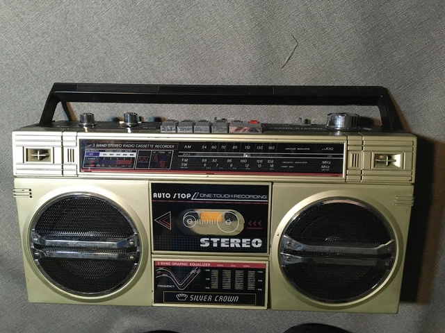RARE VINTAGE CROWN CRC 6003 cassette radio boombox (Works fine!) £60.00 ...