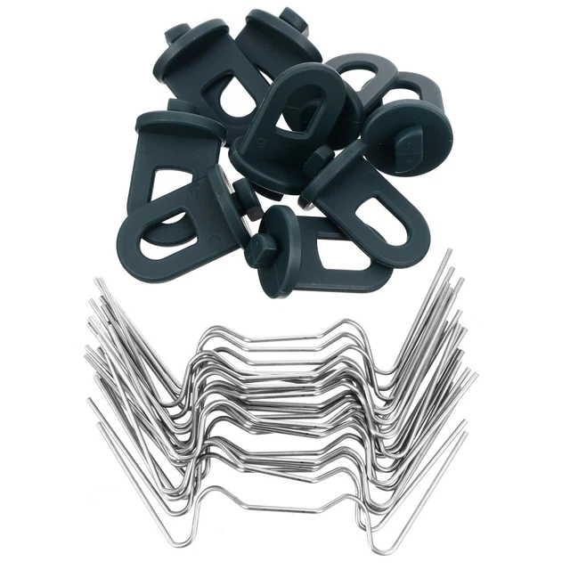 GARDEN GREENHOUSE ACCESSORIES Stainless Steel and Plastic Glazing Clips ...