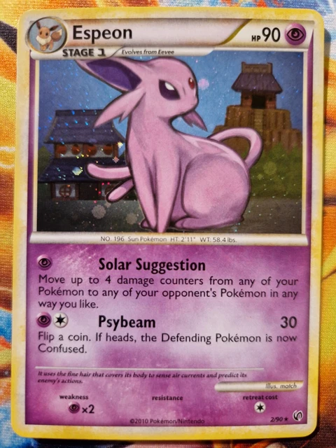 ESPEON HOLO RARE Pokemon Card, Undaunted, 2/90 £23.00 - PicClick UK