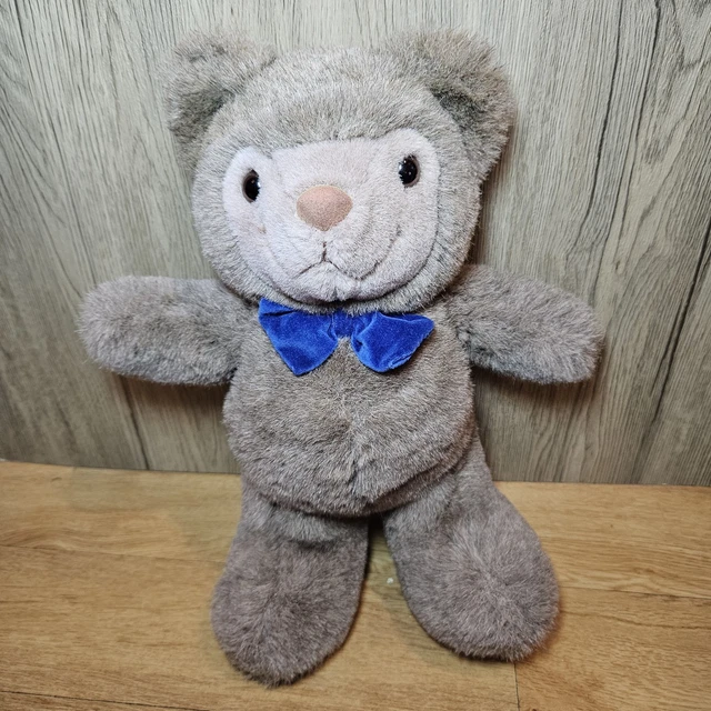 RUSS BERRIE TERRANCE Soft Toy Plush Teddy Bear Wearing Bow Tie Lovely ...