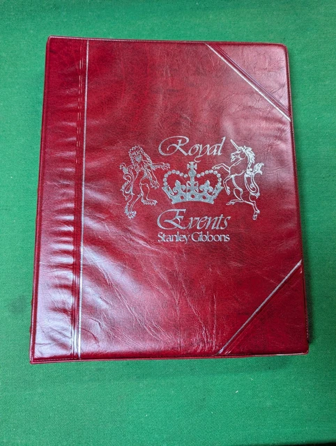 STANLEY GIBBONS ROYAL Events Album Sarah Andrew Wedding 1986 60 Pages ...