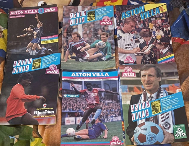 ASTON VILLA PROGRAMMES RARE( x 8 Programmes ( Bargain ) £0.49 - PicClick UK