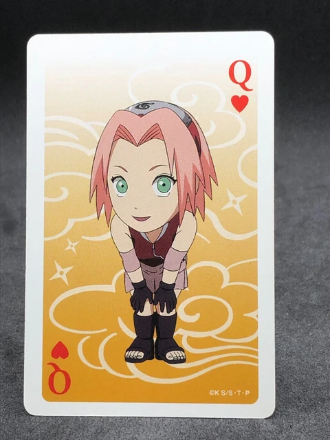 NARUTO NINJA SHINOBI Animation 10th Anniversaire Jouer Carte Reine Cœur ...