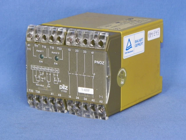 PILZ PNOZ 24VDC 3S relais de sécurité 17753 24VDC, interrupteurs 3,5 W ...