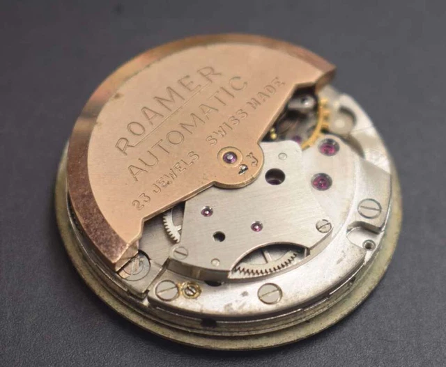ROAMER 452 MECHANICAL Non Working Watch Movement For Parts & Repair O ...