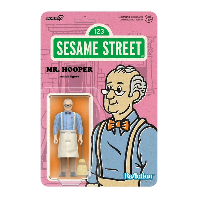 SUPER7 SESAME STREET Reaction Figures Wave 03 Mr. Hooper Action Figure ...
