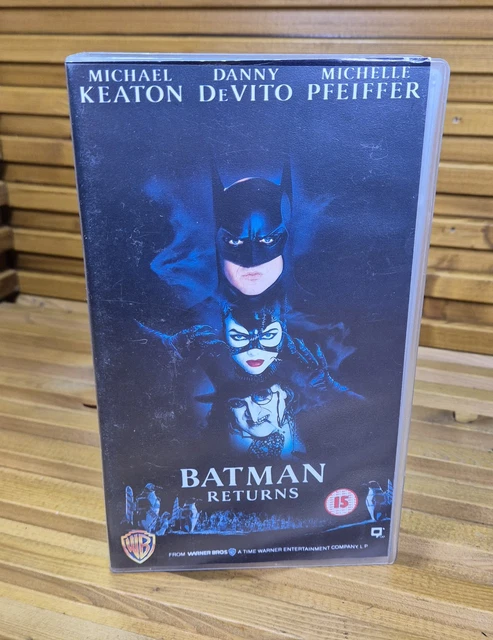 BATMAN RETURNS TIM Burton VHS Video Warner Bros Michael Keaton Danny DeVito 1992 £9.00 - PicClick UK