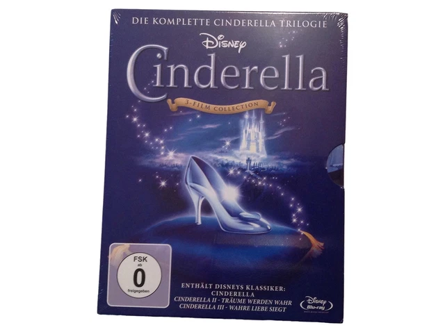 DISNEY CINDERELLA TRILOGY Blu-ray Box, Märchen Klassiker, FSK 0 £18.47 ...