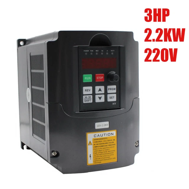 2.2KW 3HP FREQUENZUMRICHTER Variable Frequency Driver VFD AVR CNC Kontrolle 10A EUR 140,00 ...