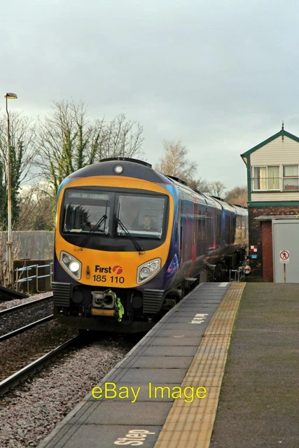 PHOTO 6X4 FIRST TransPennine Class 185 185110 Huyton railway station ...