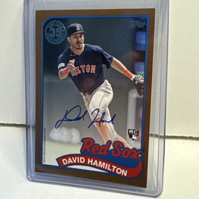 2024 TOPPS DAVID Hamilton Rookie Auto 1989 #89BA-DH/50 Oro Red Sox EUR ...