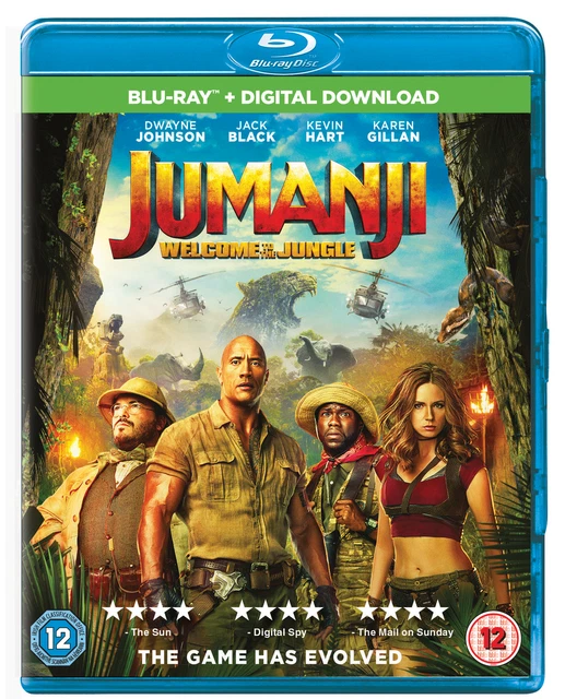 JUMANJI: WELCOME TO the Jungle (Blu-ray) Rhys Darby Morgan Turner Alex ...