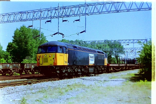 35MM RAILWAY COLOUR Negative Class 56 112 at Cliff Vale, Stoke on Trent ...