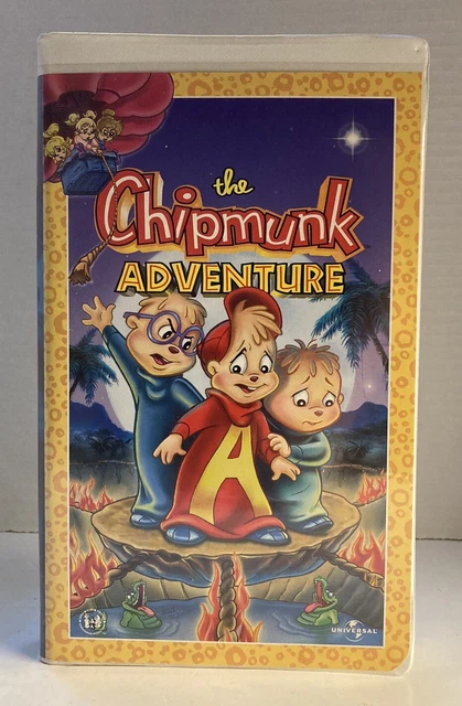 THE CHIPMUNK ADVENTURE ~ Vhs, 1987 ~ Alvin & The Chipmunks ~ Clamshell ...