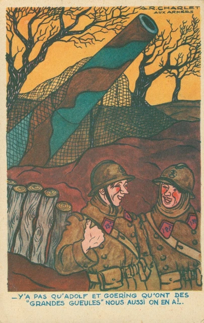 GUERRE 39-45 WW2 Propagande caricature satire anti Hitler grandes ...