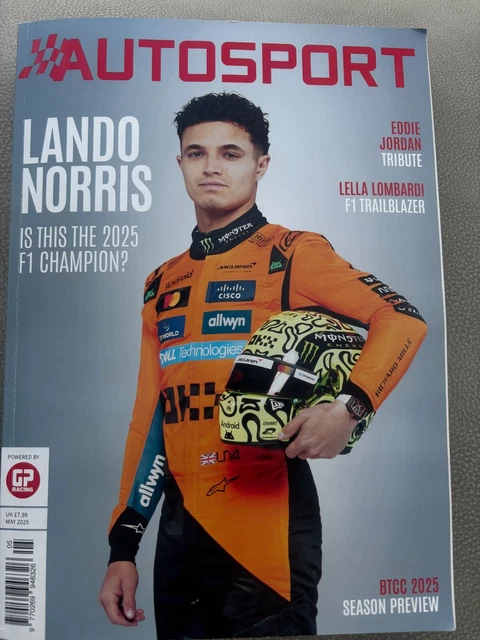 AUTOSPORT MAGAZINE MAY 2025 - Norris: 2025 F1 Champion? LIKE NEW £6.96 - PicClick UK
