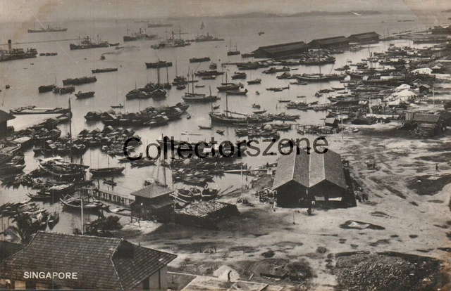 SINGAPORE HARBOUR VIEW Real photo postcard unposted £7.00 - PicClick UK