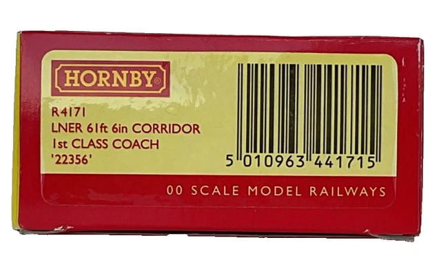 HORNBY OO GAUGE R.4171 LNER Corridor 1st Class Coach #22356 Varnished ...