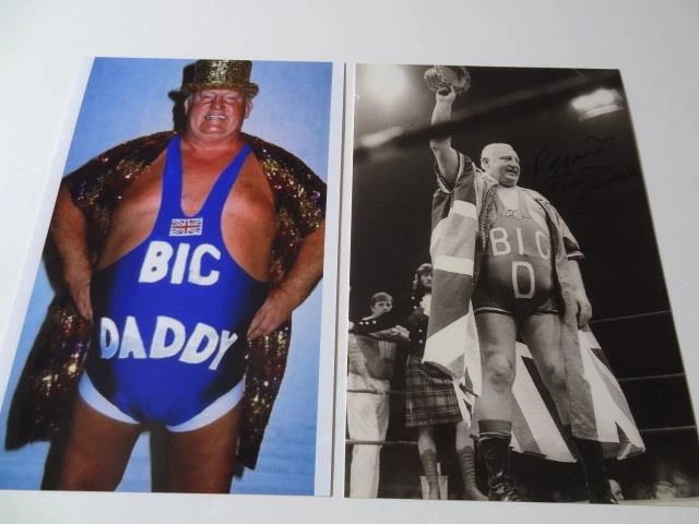 WRESTLING LEGEND BIG Daddy Shirley Crabtree Signed Pre-Print ...