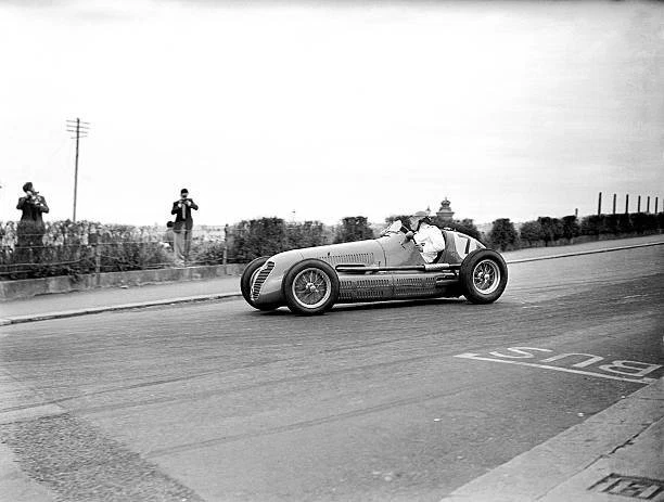 MOTOR RACING REG Parnell in action in his Maserati 4CL Old Photo $9.00 ...