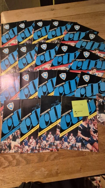 19 DIFFERENT LEICESTER City Home Programme's 1977-78 Season £5.43 ...