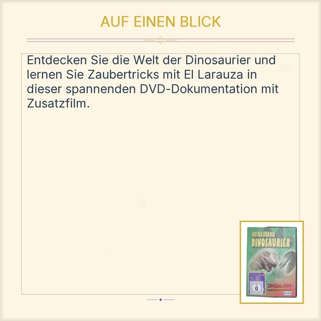 AUF DER SPUR der Dinosaurier + Simsalabim Zaubern lernen DVD FSK 0 EUR ...