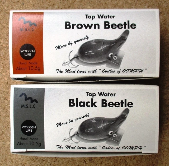 SMITH NISHIOKA KOBO Mad Lure Beetle Black & Brown Edition Set of 2 $210 ...