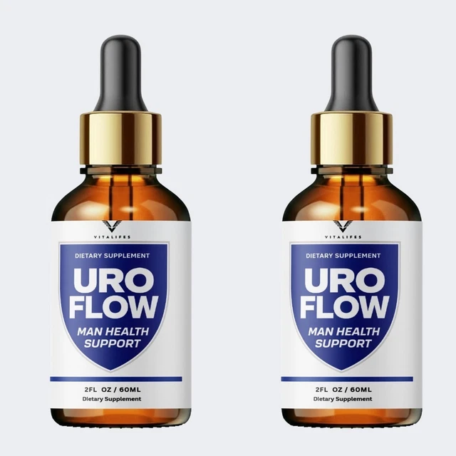 (2 PACK) URO Flow Liquid Drops Natural Herbal Blend Daily Wellness 60ml ...