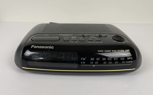 VINTAGE PANASONIC RC-6099 Clock Radio Tender Wake Up Alarm & Battery ...