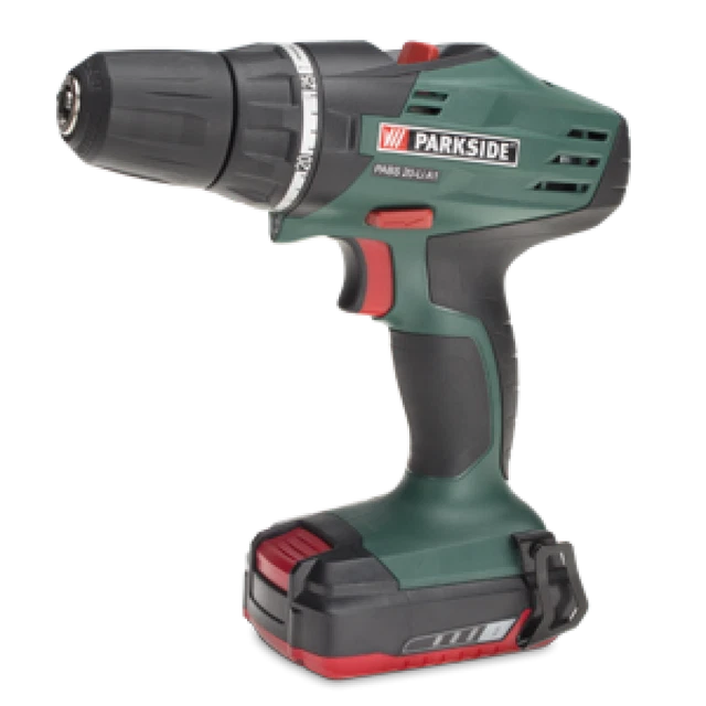 PARKSIDE CORDLESS DRILL Driver PABS 20-Li A1 20v Battery [PAP 20A1] and ...