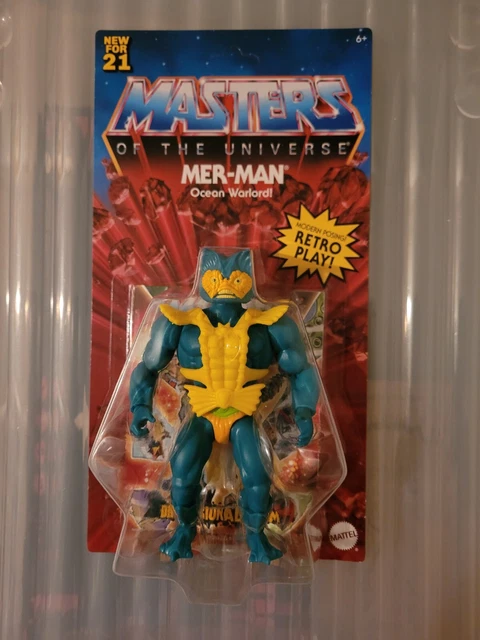 MASTERS OF THE Universe Origins Merman Mer man US Moc Unpunched Motu ...